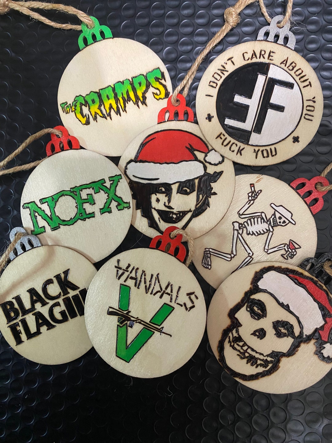 Punk Rock Bands Xmas Ornaments - Etsy