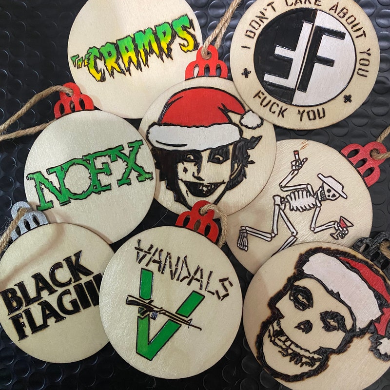 Punk Rock Xmas Ornament - Etsy
