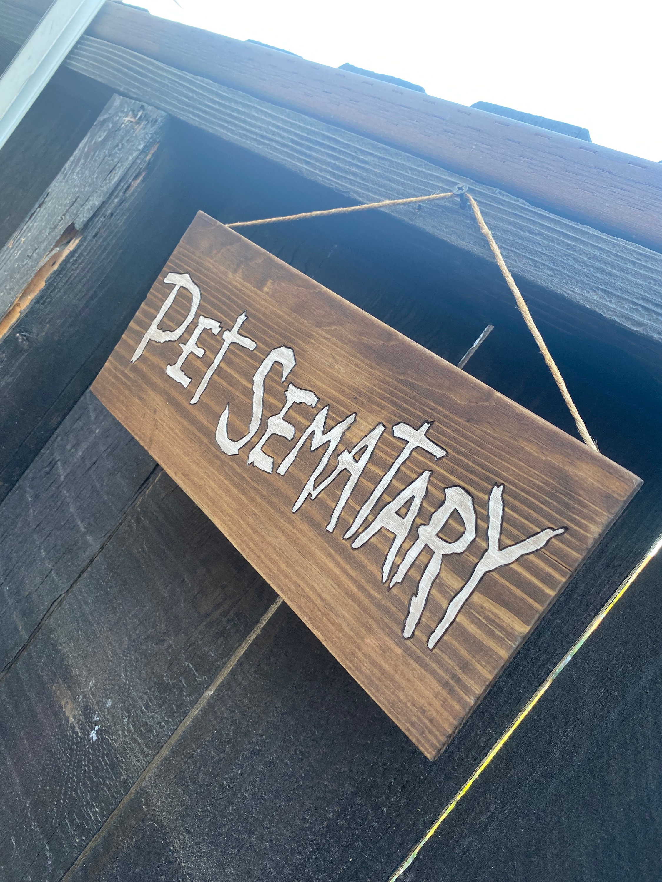 Pet Sematary Hanging Sign | Etsy