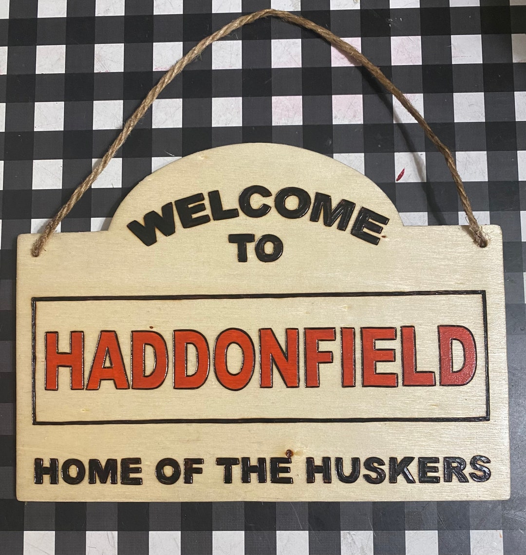 Welcome to Haddonfield Sign - Etsy