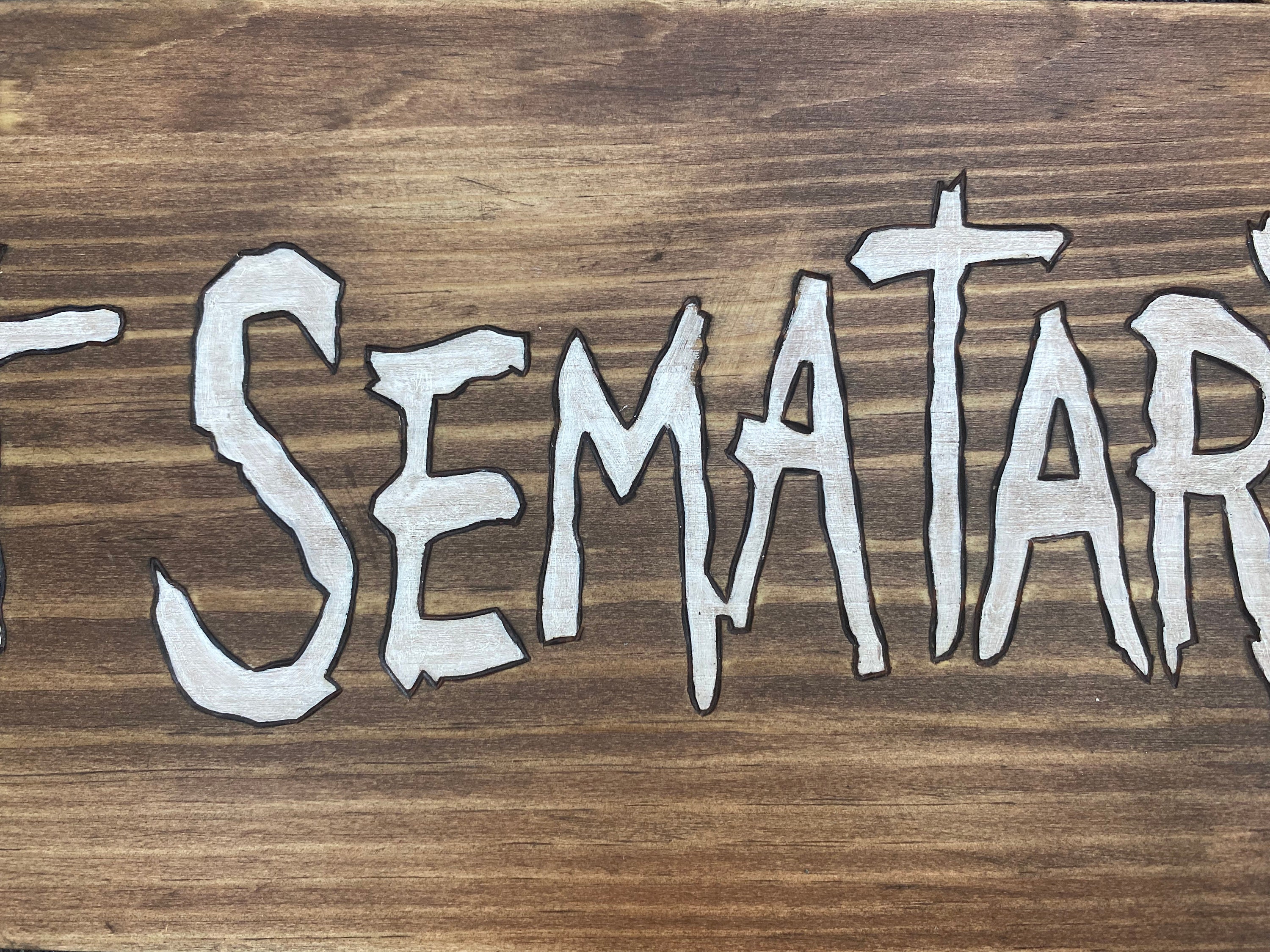 Pet Sematary Hanging Sign - Etsy