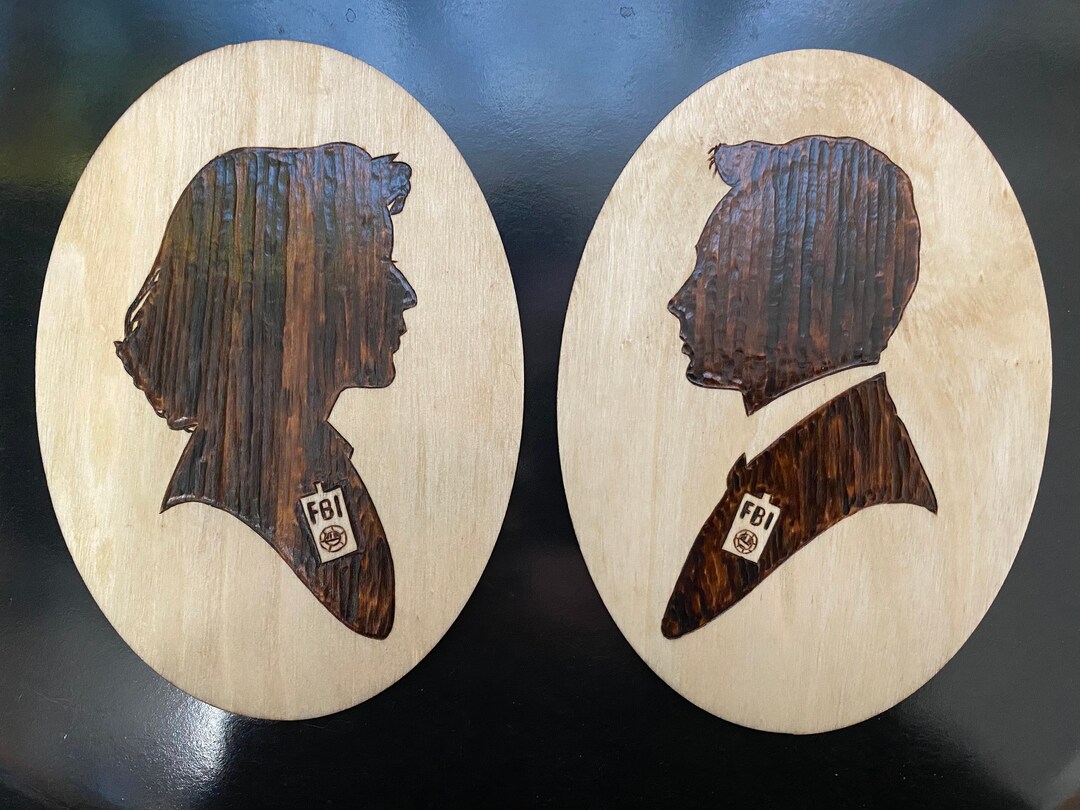 X-files Mulder & Scully Silhouettes - Etsy