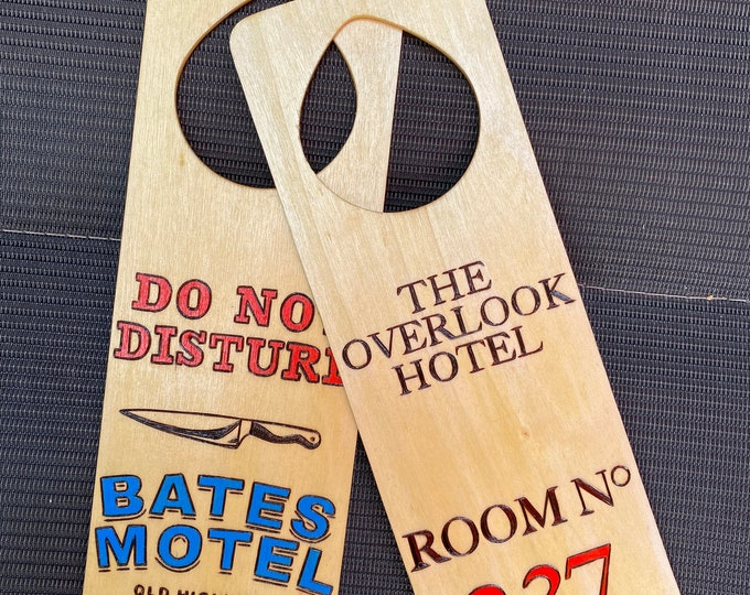 Horror Movie Themed Door Hangers - Etsy