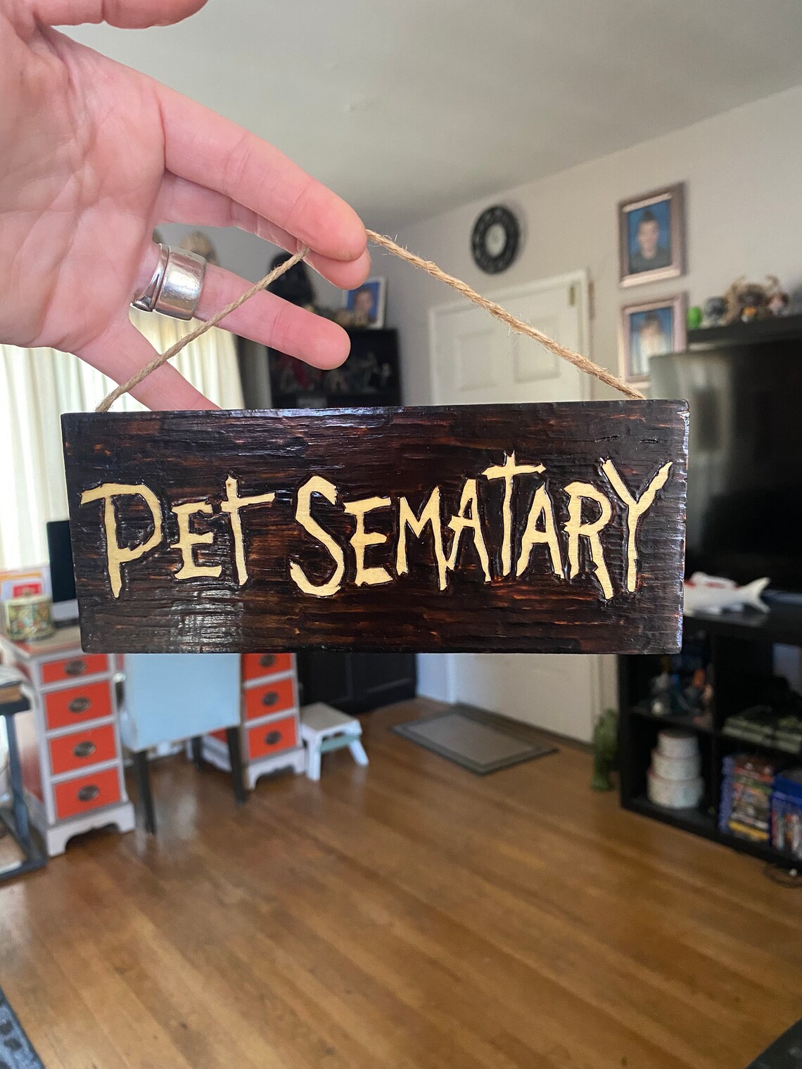 Pet Sematary Hanging Sign | Etsy