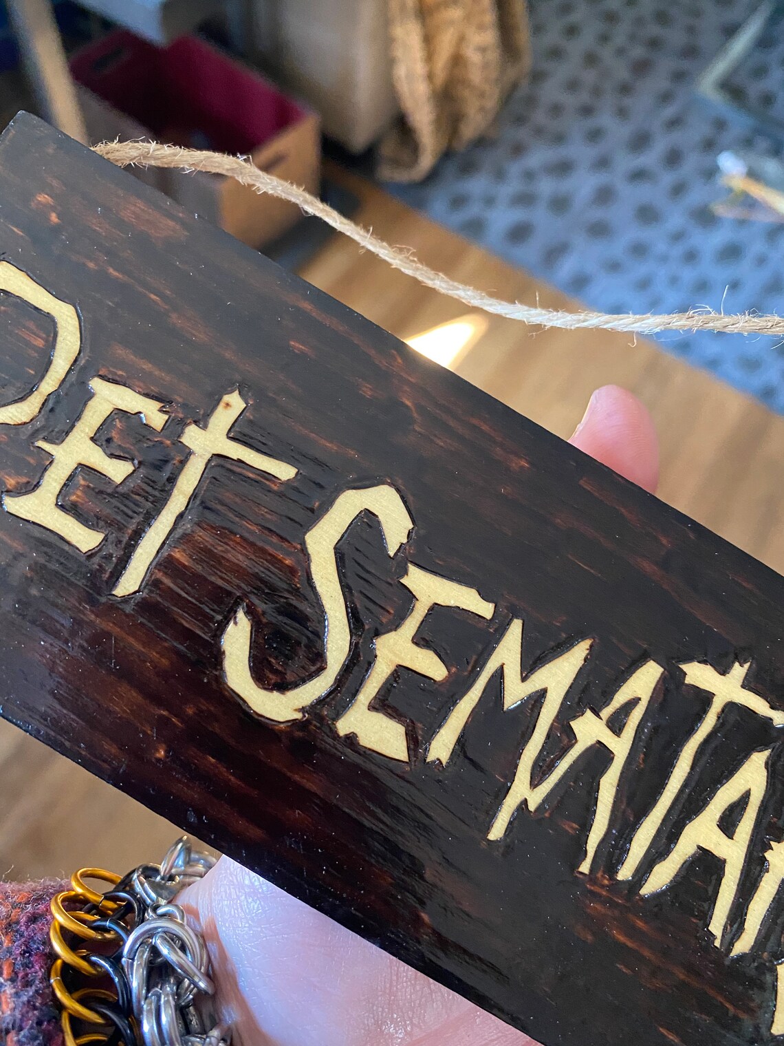 Pet Sematary Hanging Sign | Etsy