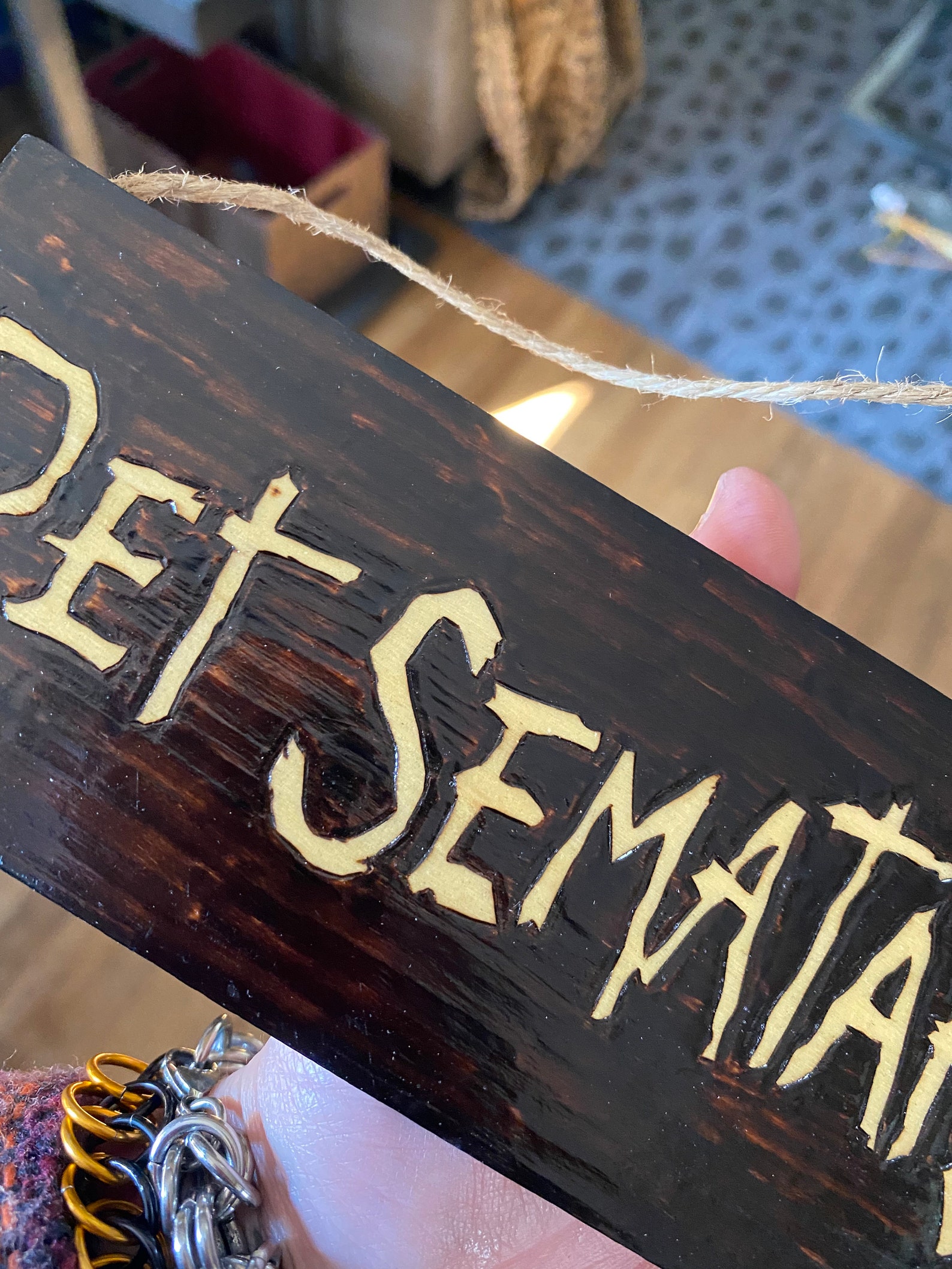 Pet Sematary Hanging Sign | Etsy
