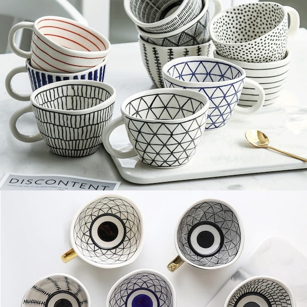 Geometric Mug - Etsy
