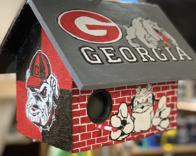 UGA Birdhouse - Etsy