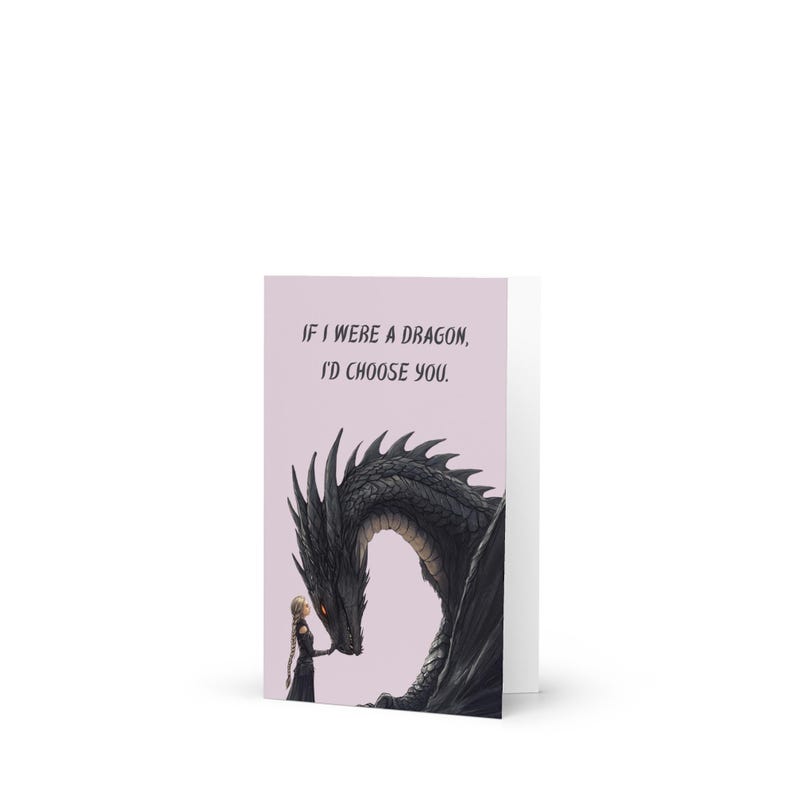 Dragon Valentine Card | Romantasy Bookish Card for Fantasy Readers and ...