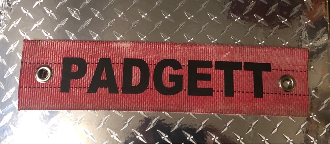 Red Retired Fire Hose Name Plate Firefighter Locker Tag - Etsy