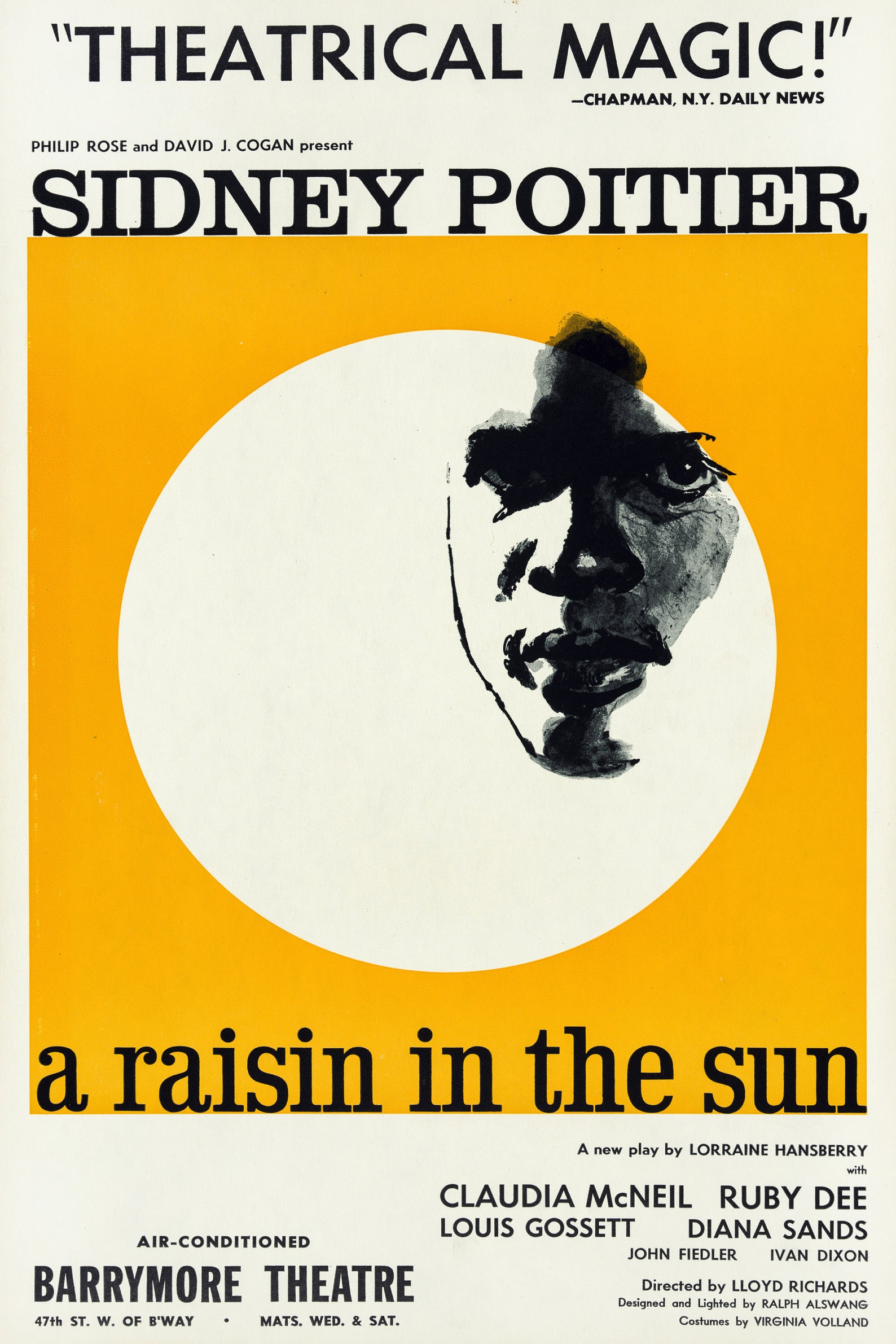 Motion Picture Poster for a Raisin in the Sun Shows the Face of an ...
