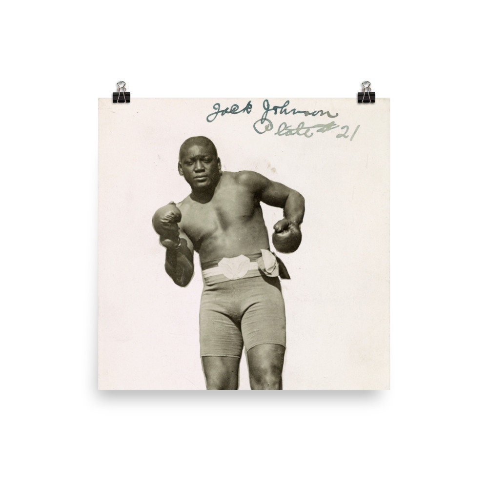Heavyweight Boxing Champion Jack Johnson Full Length Boxing - Etsy