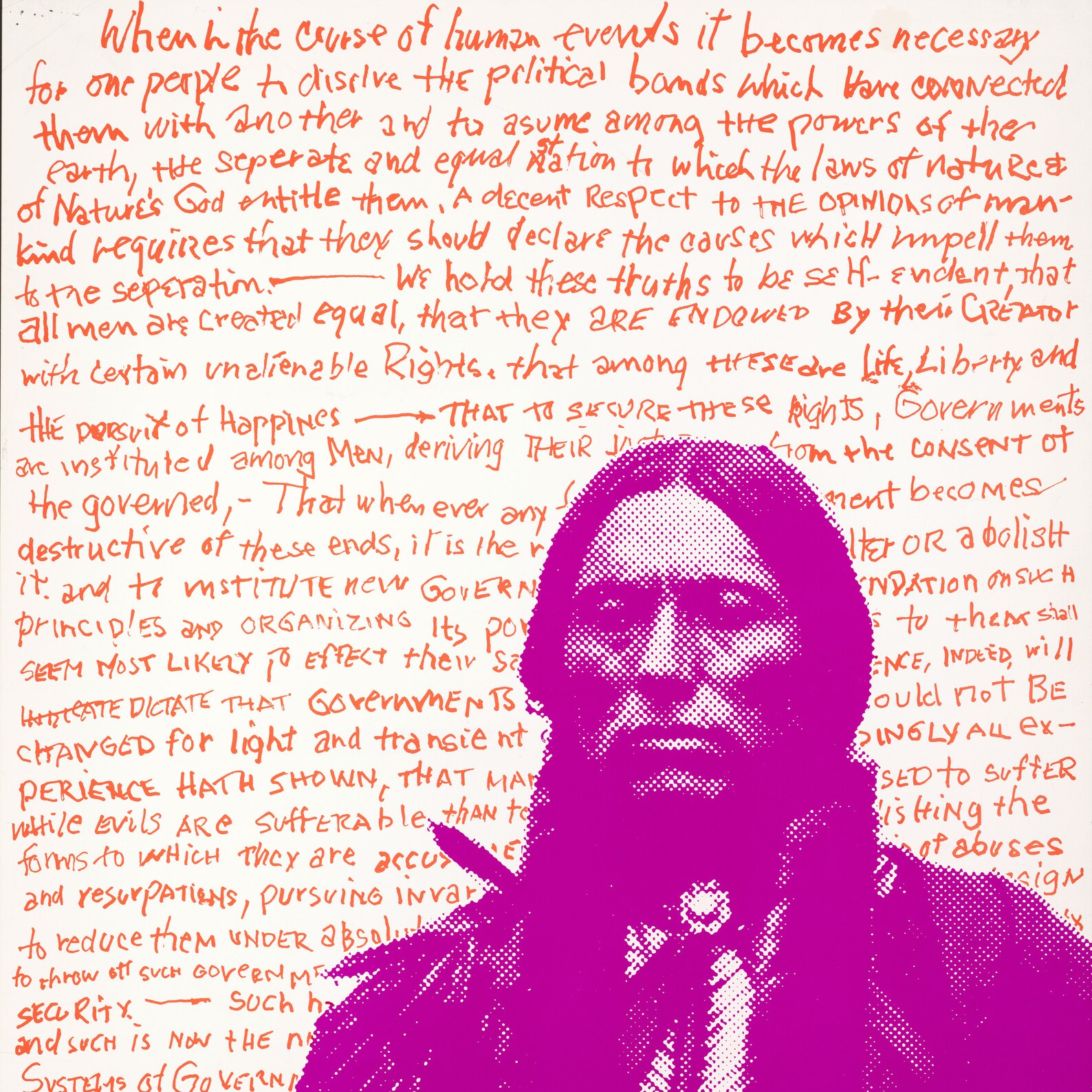 Native American Declaration of Independence Poster Color Fine Art Print ...