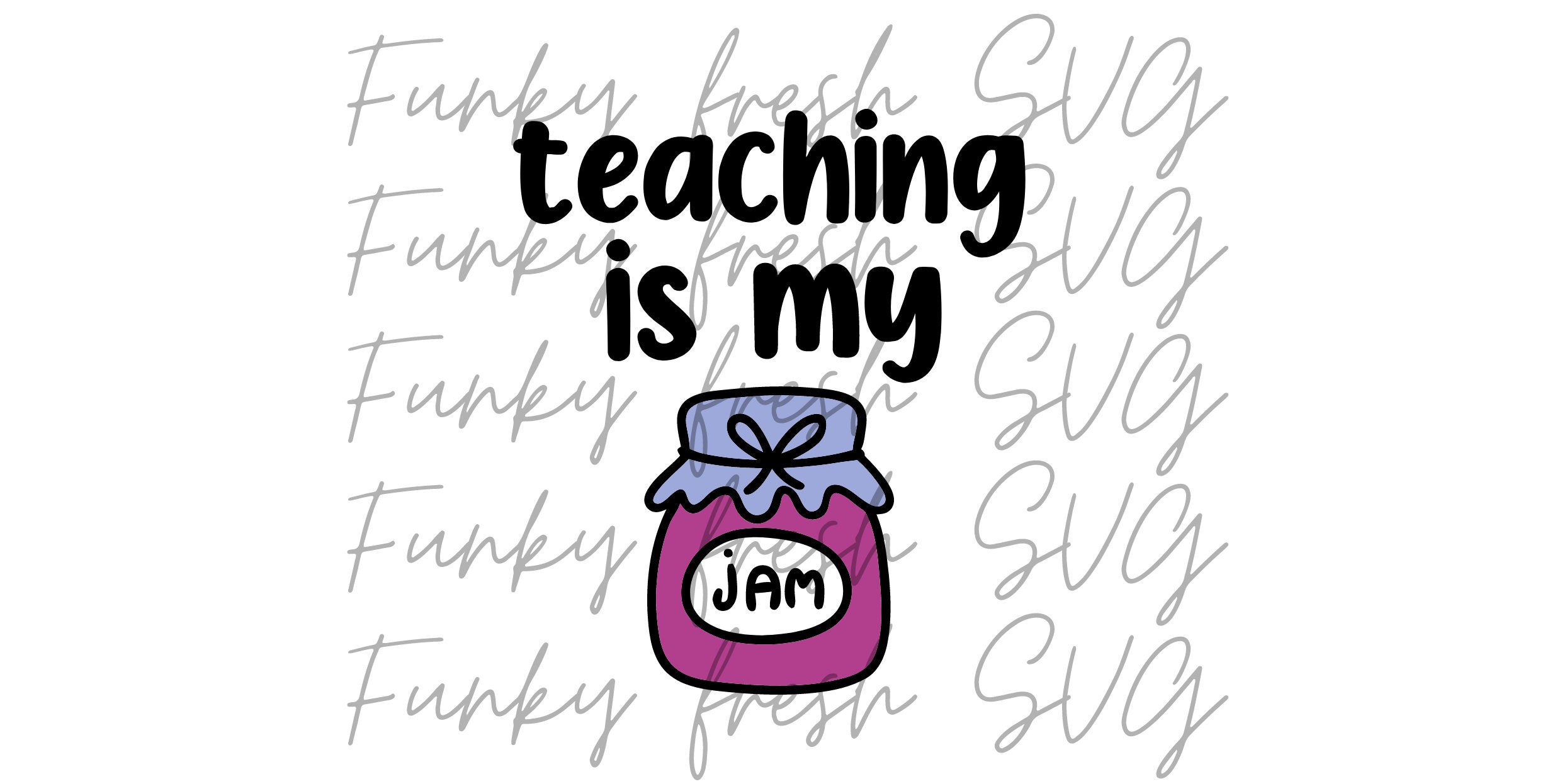Teaching Is My Jam SVG Free Commercial Use Digital SVG Cut | Etsy