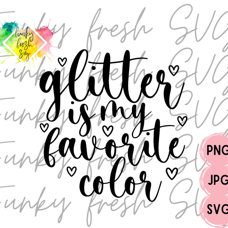Glitter Svg - Etsy
