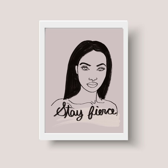 Stay Fierce Face