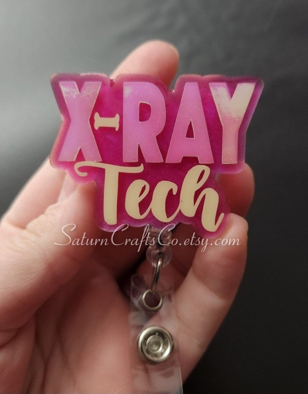 X-ray Tech Badge Reel | Ready to Ship | 2 Styles | Alligator or Belt ...