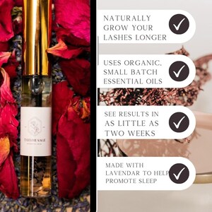 Long Lash Growth Serum 100% Natural and Organic Castor Oil Rosemary ...