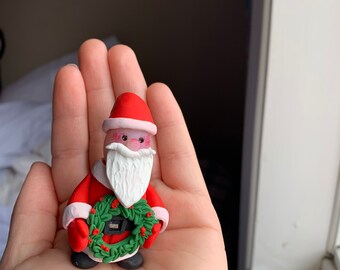 Clay Santa Figure - Etsy