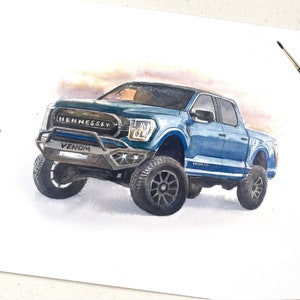 Car Portrait, Custom Car Portrait, Car Drawing From Photo, Car Portrait ...