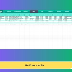 Construction Project Management Excel Template: Budget & Task Tracker ...