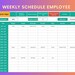 Rotation Schedule Management, Excel Rotation Schedule Template, Monthly ...