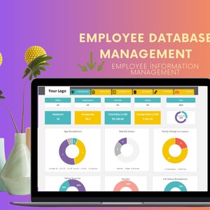 Excel Employee Database Template: HR Management & Tracker - Etsy