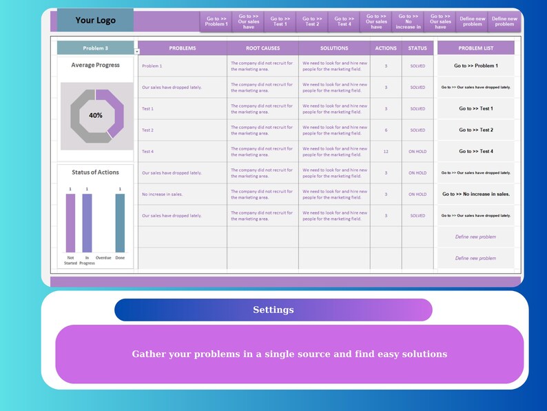 5 Whys Excel Template I Root Cause Analysis Tool for Problem Solving - Etsy