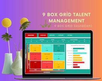 9 Box Grid Talent Management Spreadsheet, Excel & Google Sheets ...