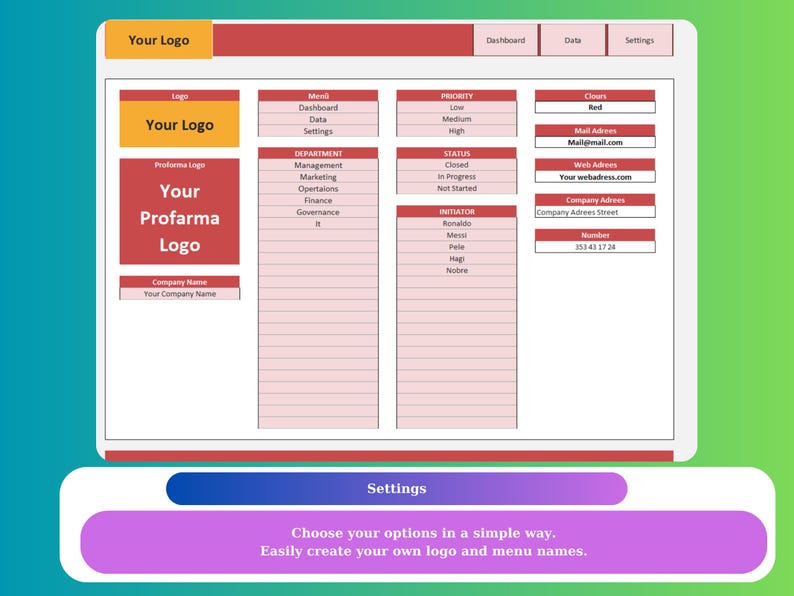 Issue Tracker Excel Template: Task & Bug Management, Project Workflow ...