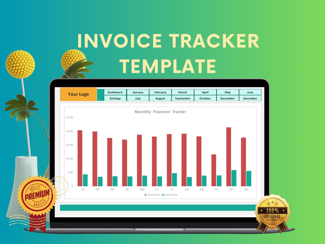 Invoice Tracker Excel Template - Easy Billing and Payment Tracker for ...