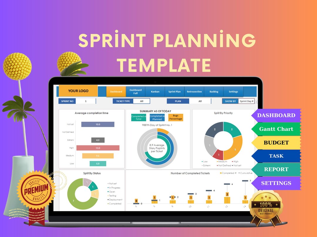 Sprint Planning Template I Sprint Planner & Tracker I Excel Sprint ...