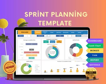 Excel Template for Sprint Planning - Etsy