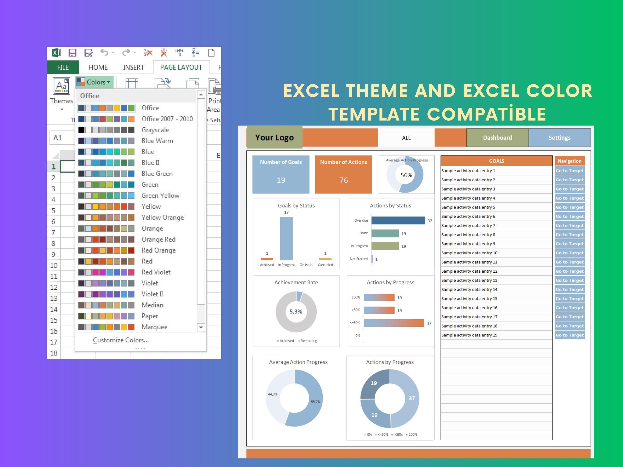 Action Plan Template I Cation Plan Excel Template I Project Action Plan ...