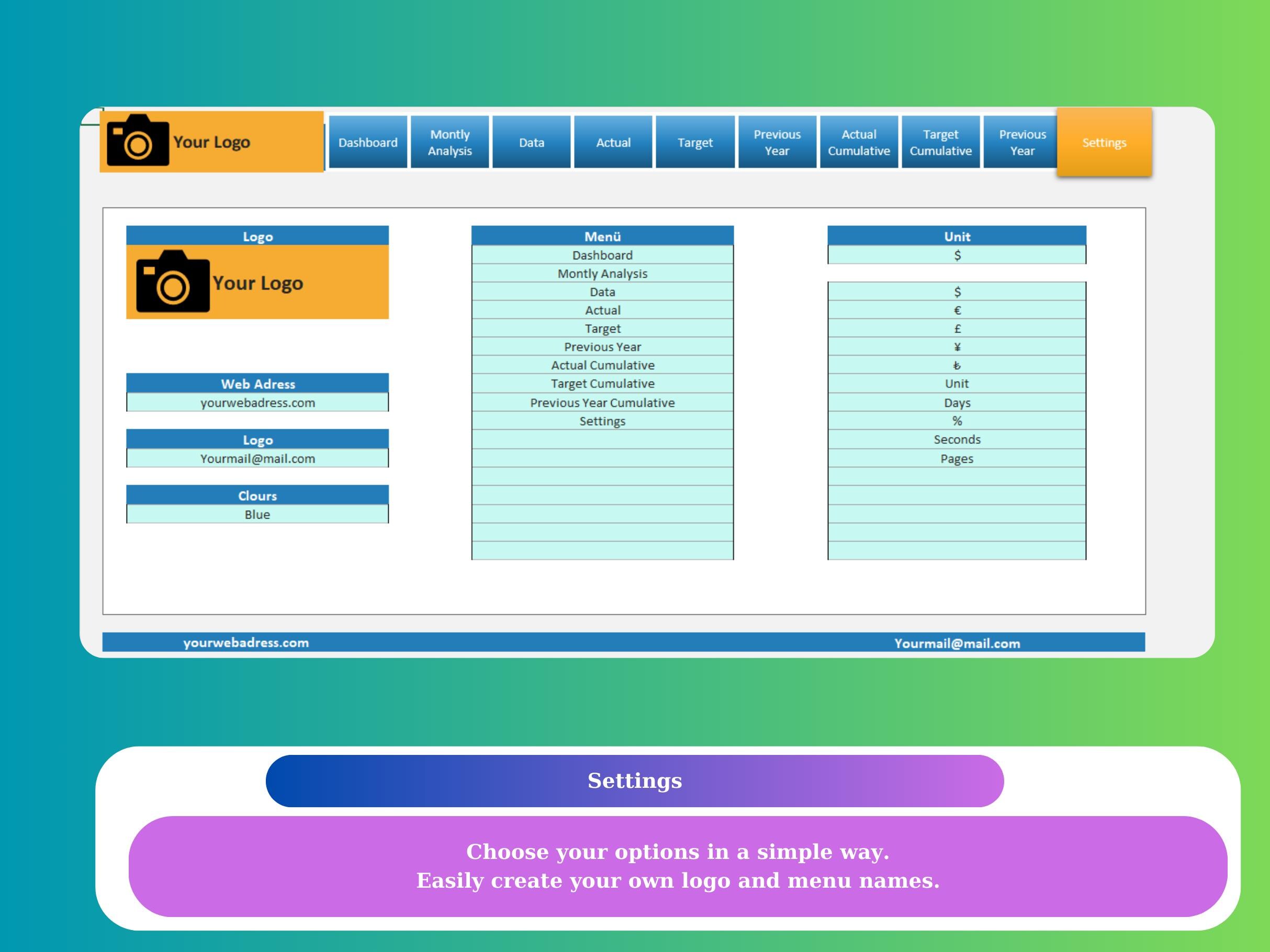 IT KPI Dashboard Template, Excel IT Metrics Tracker, Technology ...