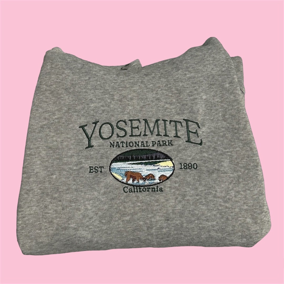 Yosemite Embroidered Hoodie - Etsy