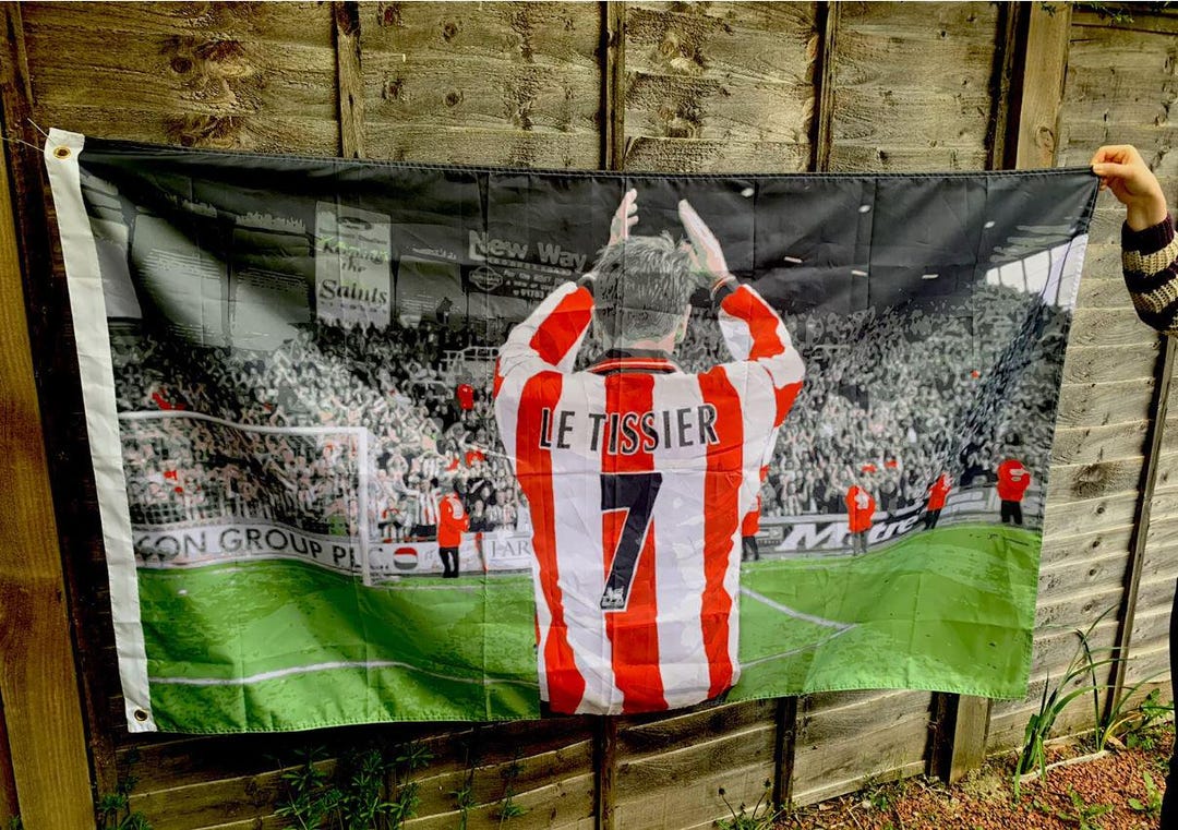 Southampton SFC the Saints Flag 5ft by 3ft Shirt Scarf Badge Matt Le ...