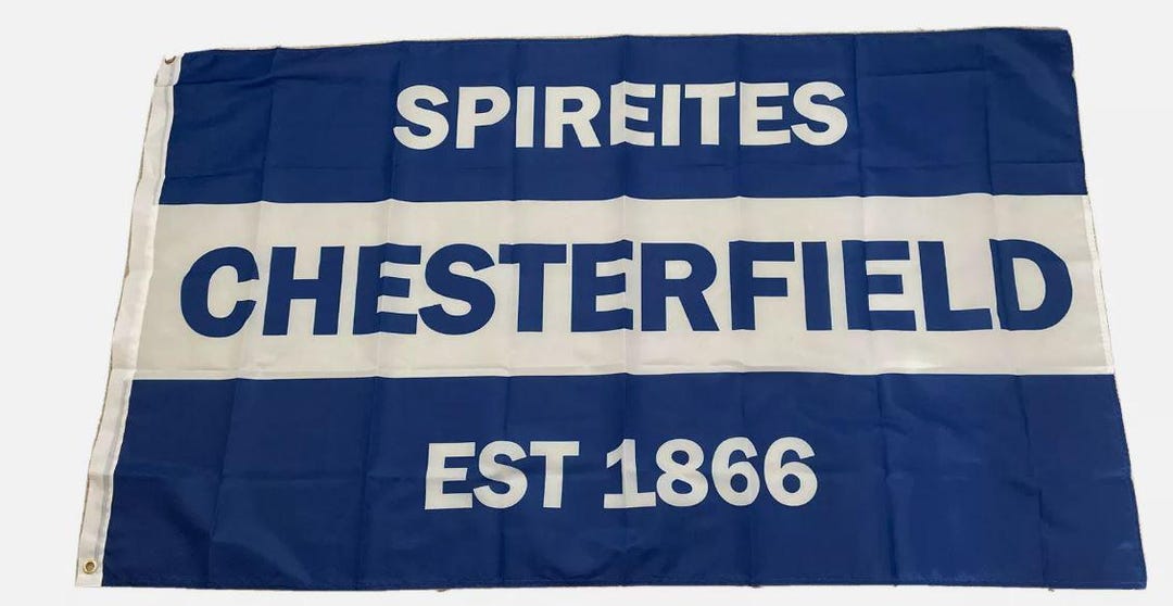Chesterfield Town FC Flag 5ft by 3ft - Shirt Scarf Badge Poster - Etsy