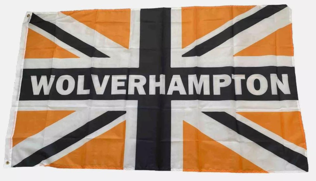 Wolverhampton Wanderers WWFC Flag 5ft by 3ft Shirt Scarf Badge Poster ...