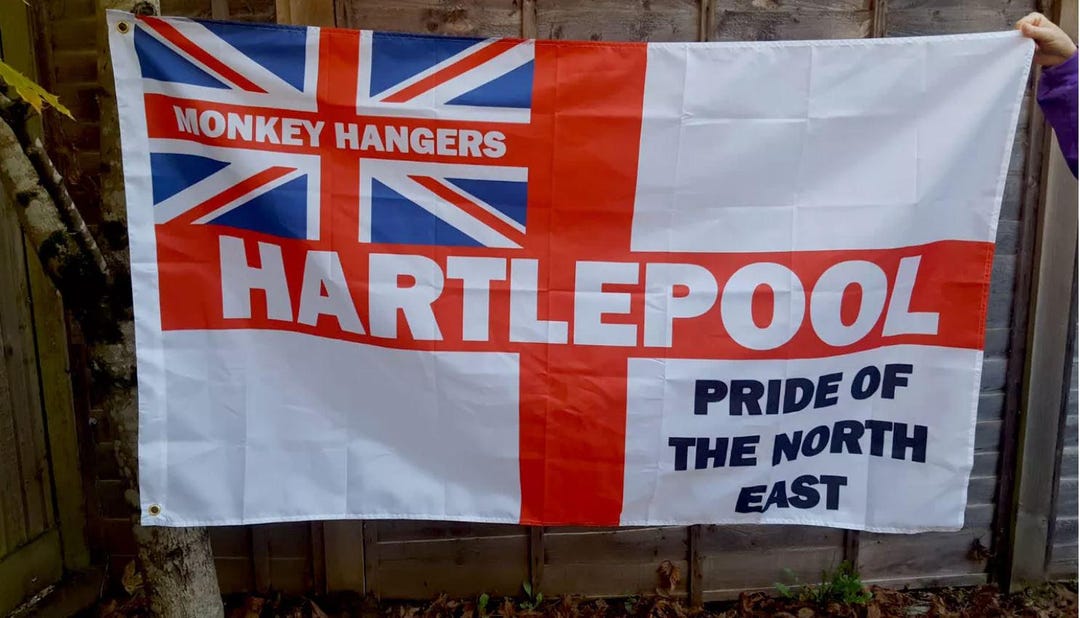 Hartlepool United Utd Blades Flag 5ft by 3ft - Shirt Scarf Badge Poster ...