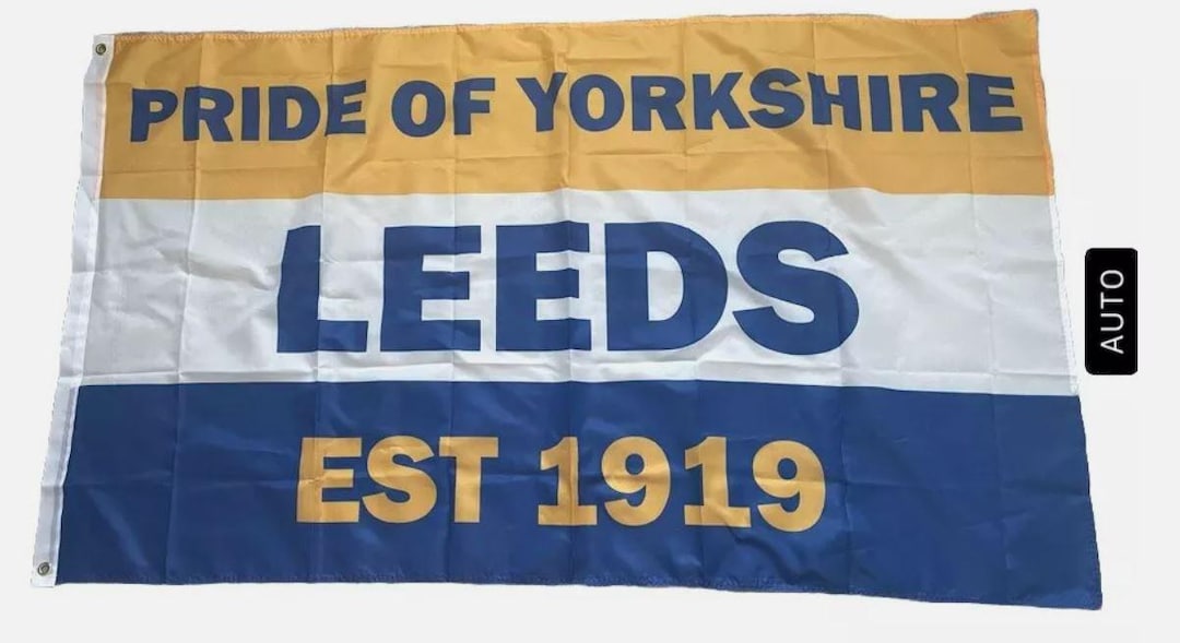 Leeds United Utd LUFC Flagge 5 ft mal 3 ft Shirt Schal Leeds Service ...