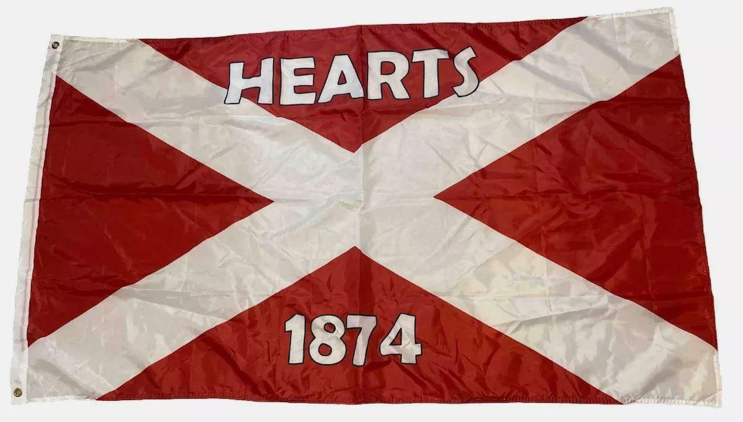 Heart of Midlothian FC Football Flag 5ft by 3ft - Shirt Scarf Badge ...