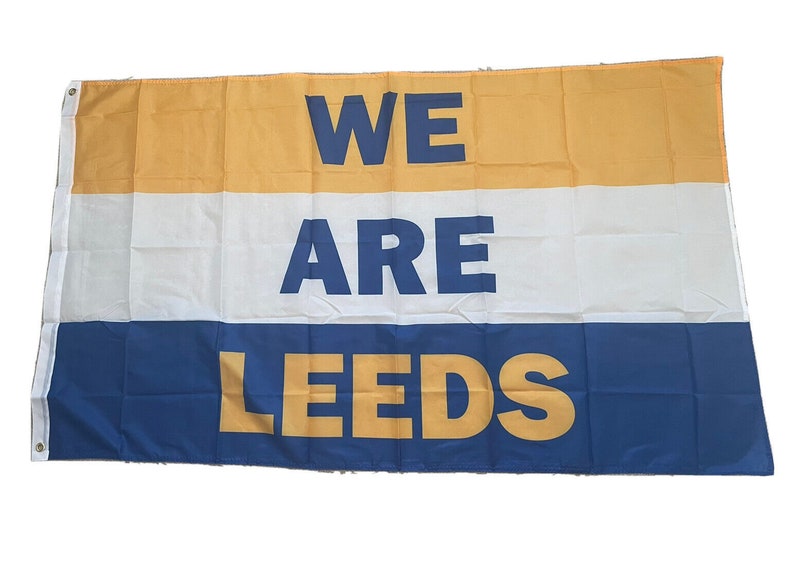 Leeds United FC Flag - 5ft X 3ft - Elland Road LUFC - Etsy