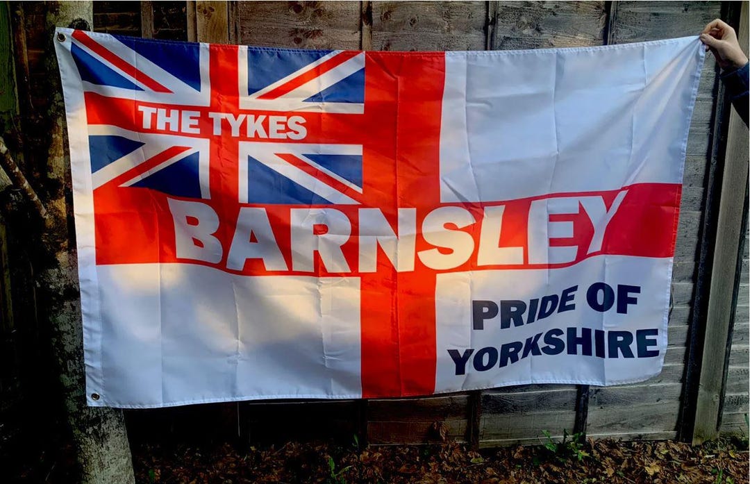 Barnsley Flag 5ft by 3ft - Shirt Scarf Badge Poster Stickers - Etsy UK