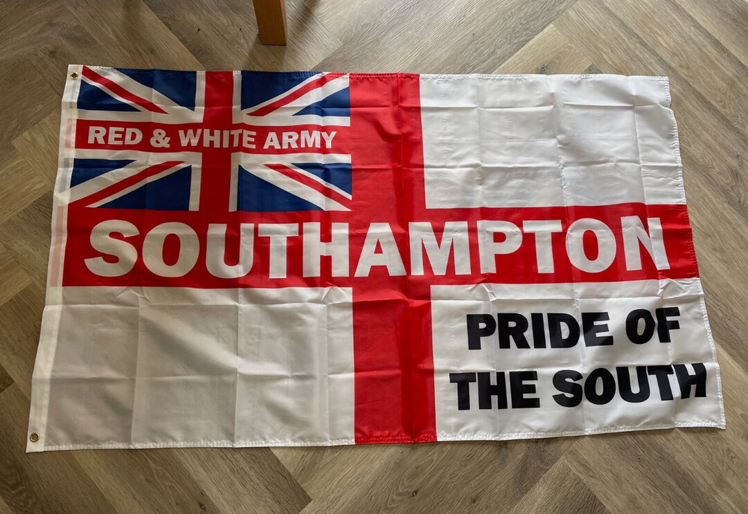 Southampton FC Flag 5ft by 3ft the Saints St Mary's Stadium Print ...