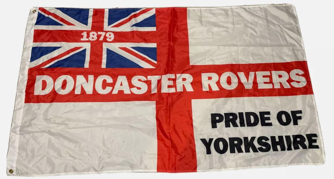 Doncaster Rovers Flag 5ft by 3ft - Shirt Scarf Badge Poster Stickers ...