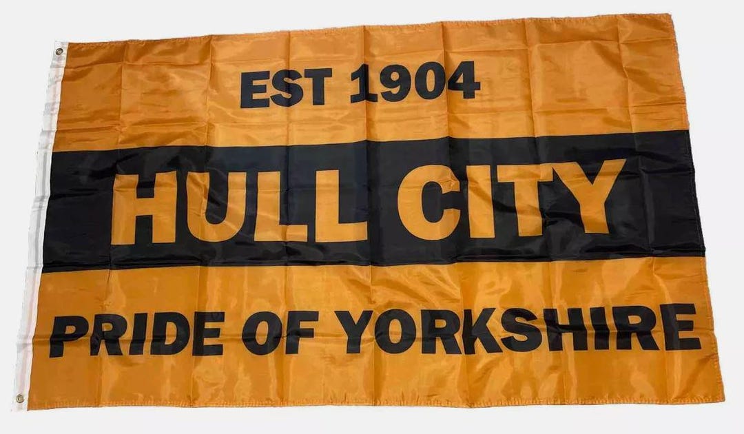 Hull City FC Flag 5ft by 3ft - Shirt Scarf Badge Poster Stickers - Etsy