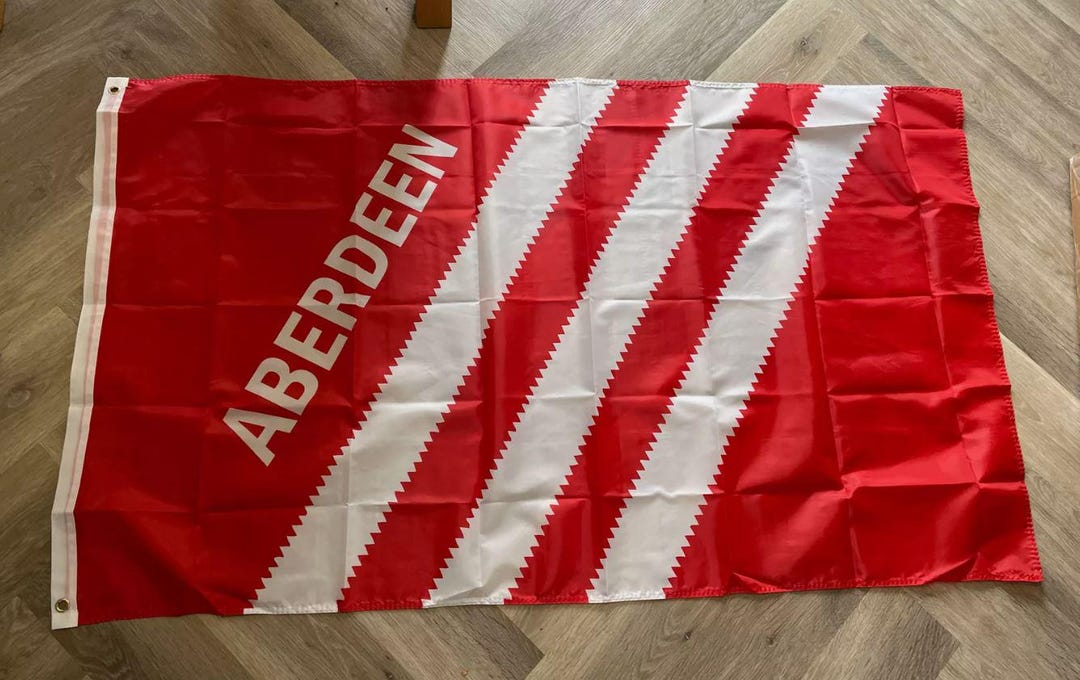 Aberdeen FC Football Flag 5ft by 3ft - Shirt Scarf Badge Poster ...