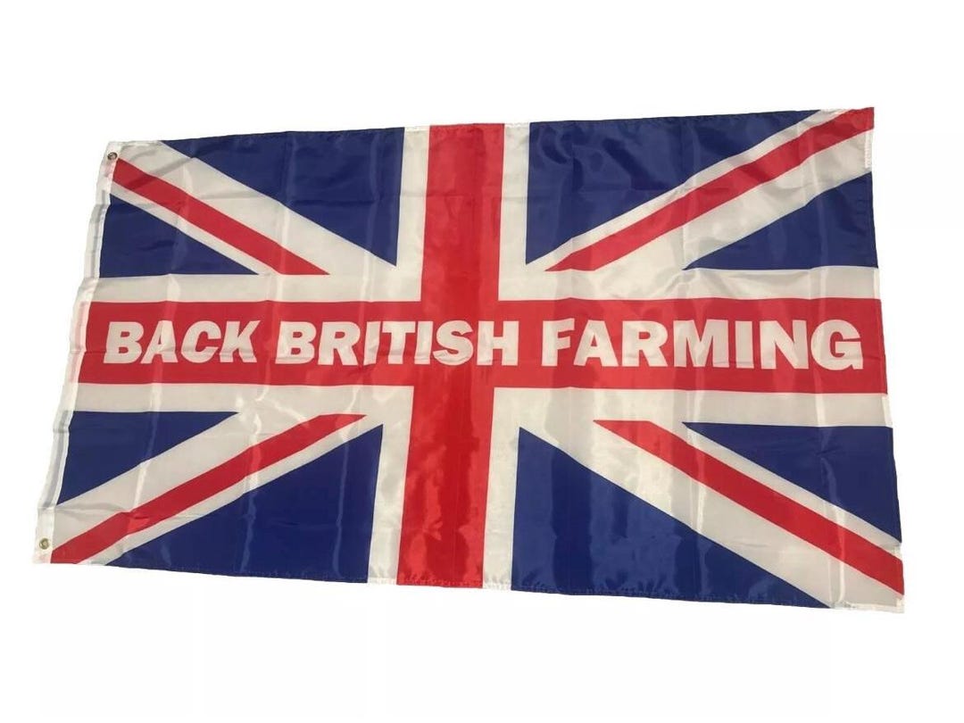 British Farming Flag -support Back Farmers United Kingdom 5ft X 3ft ...