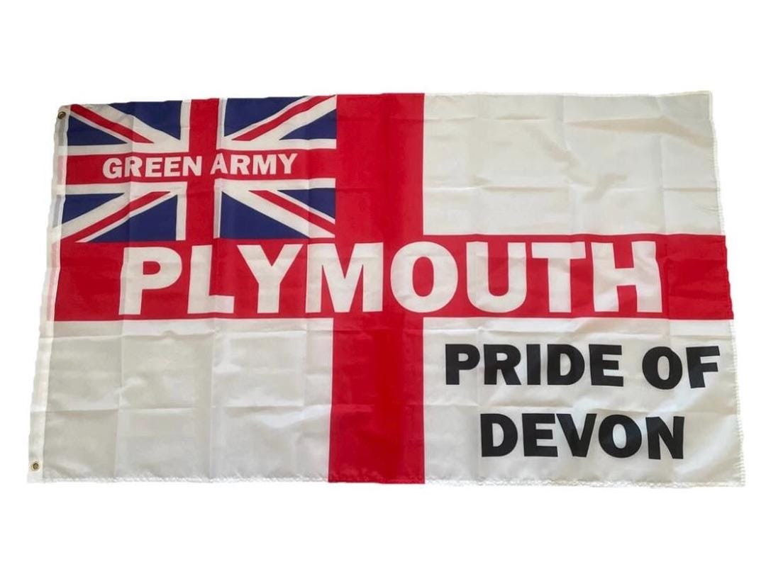 Plymouth Argyle FC Flag 5ft by 3ft - Shirt Scarf Badge Poster Stickers ...